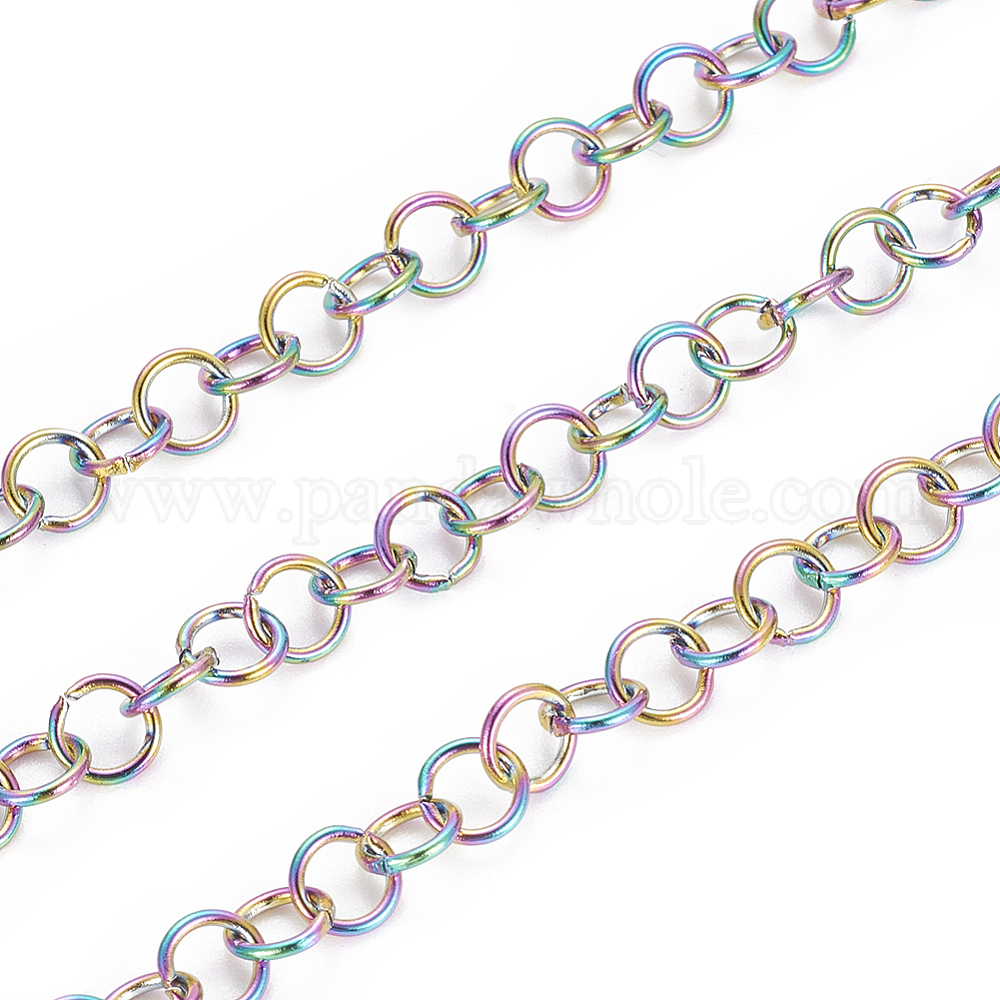 China Factory Vacuum Plating 304 Stainless Steel Rolo Chains, Belcher ...