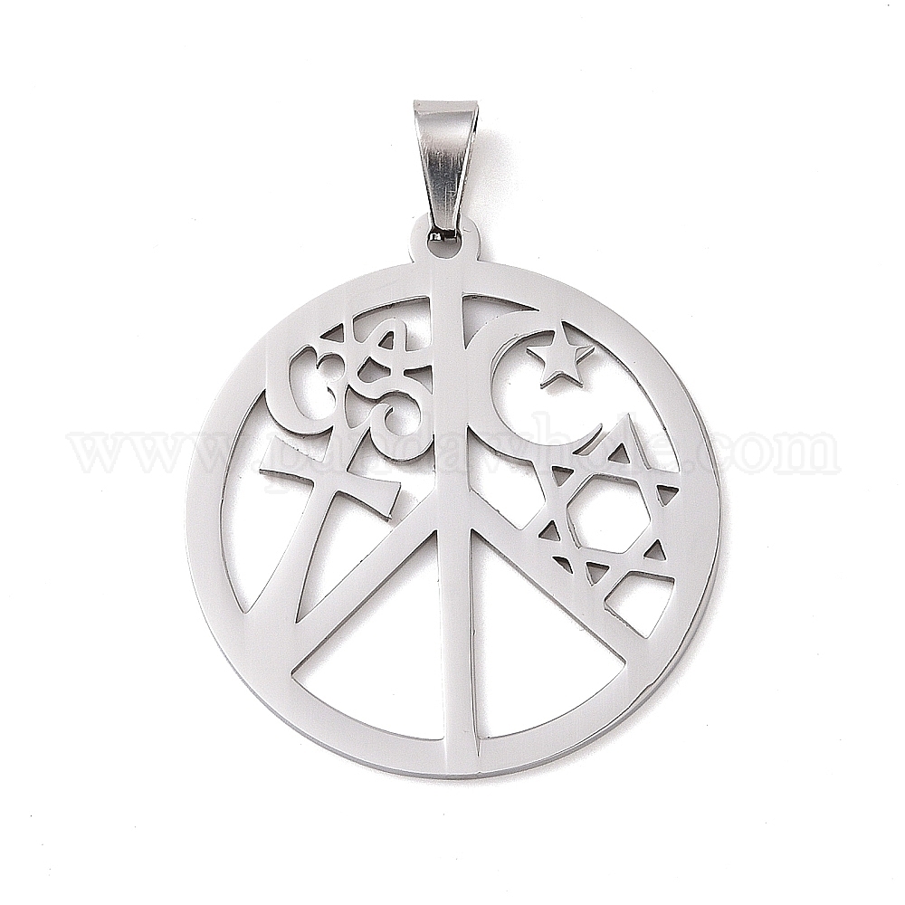 China Factory Peace Sign with Ohm/Aum, for Jewish, Star of David, Cross ...